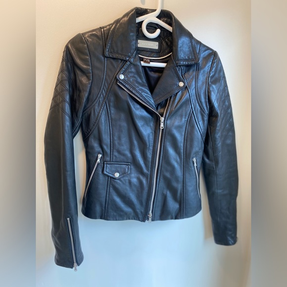 Danier | Jackets & Coats | Danier Motorcycle Jacket Black Leather In ...
